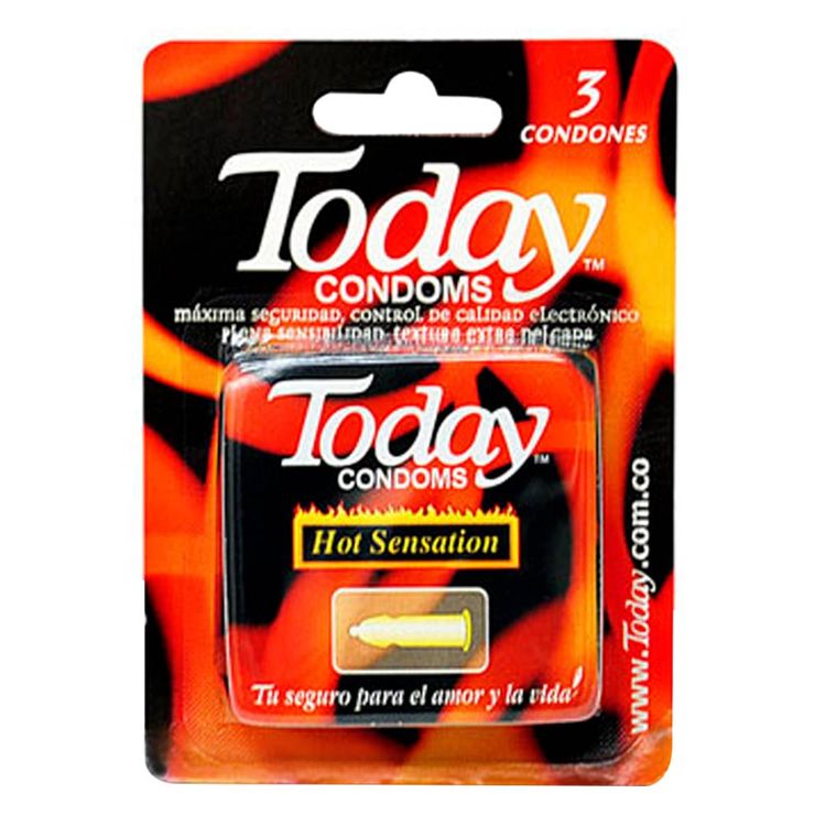 Condones Today hot sensation x 3 und - Jumbo Colombia