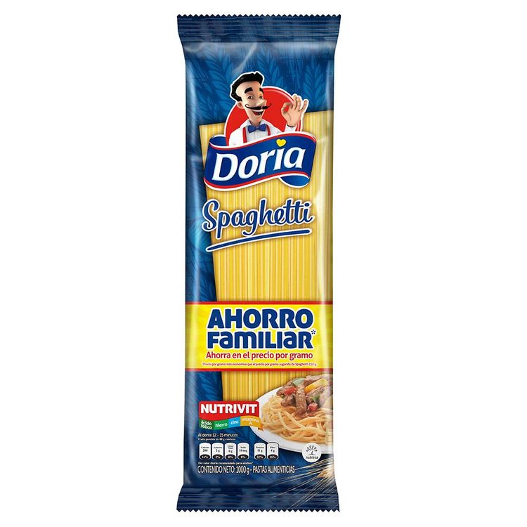 Pasta Clásica Spaghetti Doria x 1000 g. tiendasjumbo.co - Jumbo Colombia