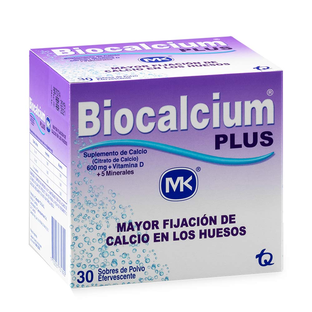 Suplemento Mk biocalcium plus efervescente x 30 sobres - Jumbo Colombia