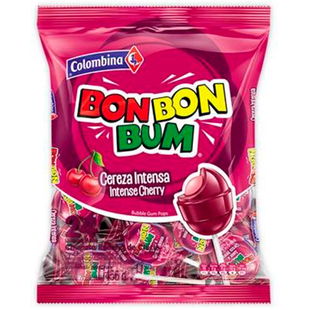 Caramelo Bon Bon Bum cereza intensa x 24und x 456g - Jumbo Colombia