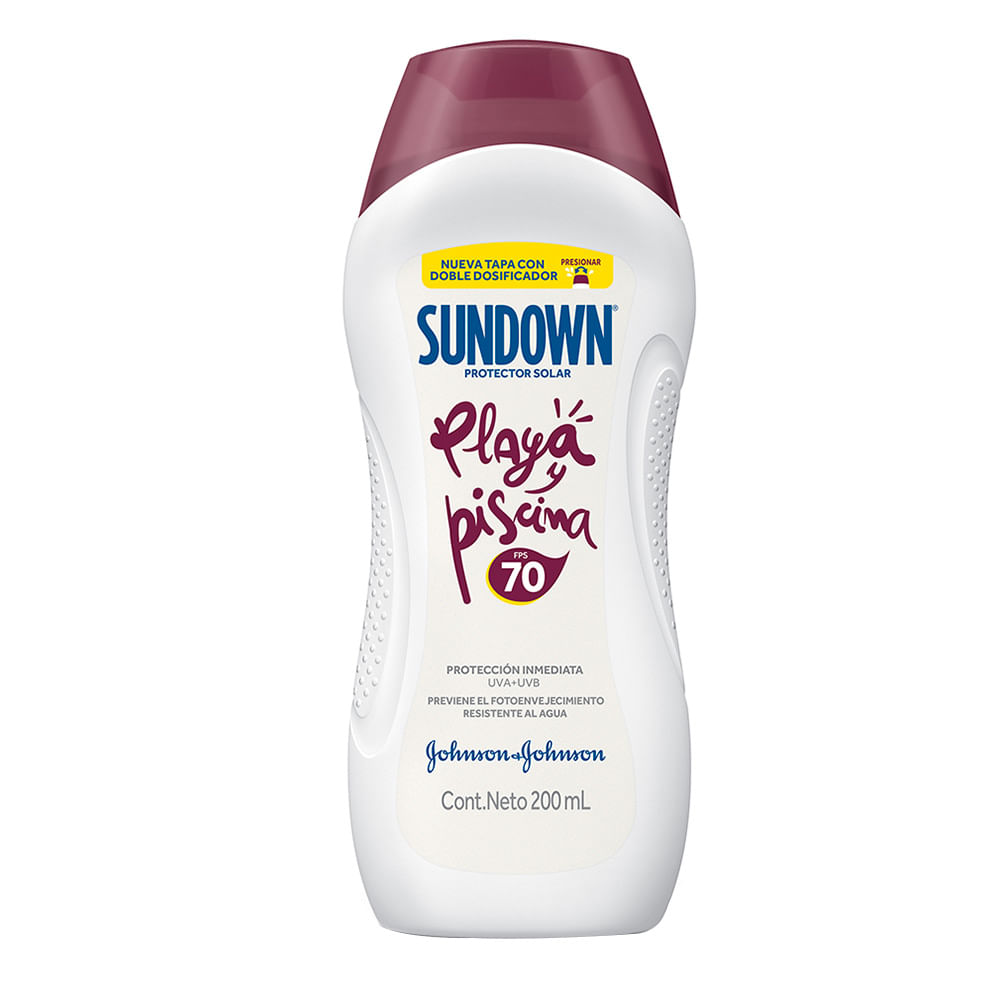 Protector sundown solar playa piscina fps70 x200ml - Jumbo Colombia