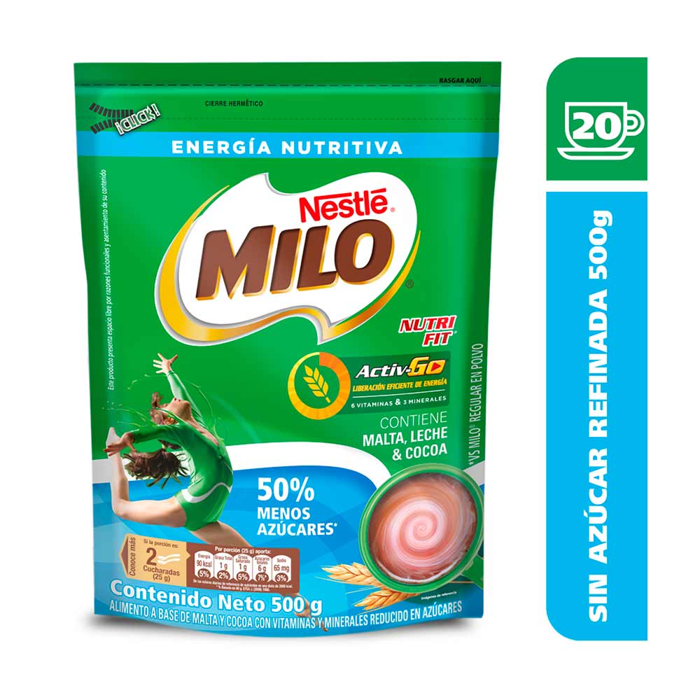 ¡Compra ahora tu Milo Nutri Fit Doy Pack x 500 g.! - Jumbo Colombia