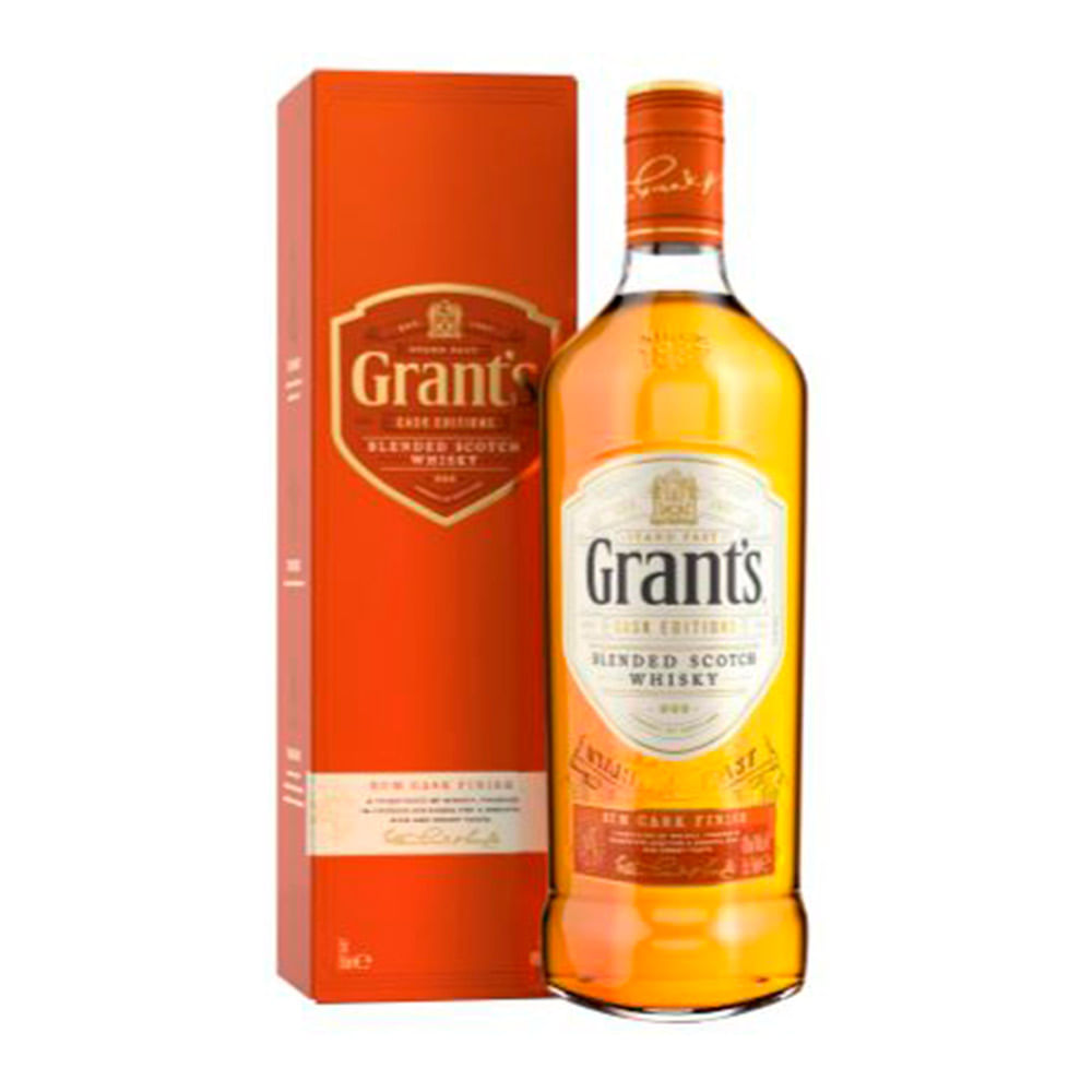 Whisky Grants botella rum cask x750ml - Jumbo Colombia